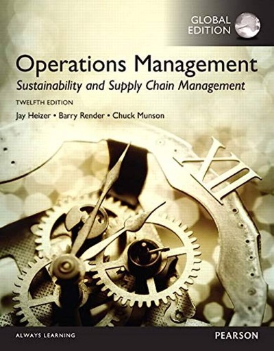 Operations Management: Sustainability and Supply Chain...