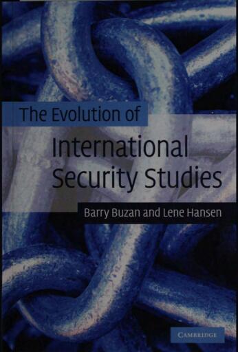 The evolution of international security studies