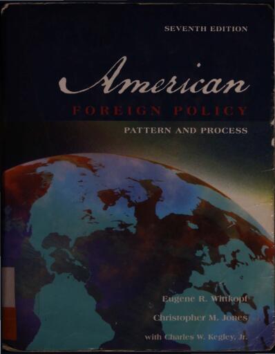 American foreign policy : pattern and process - Biblioteca...