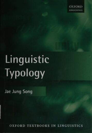 Linguistic typology - Biblioteca Virtual Puce