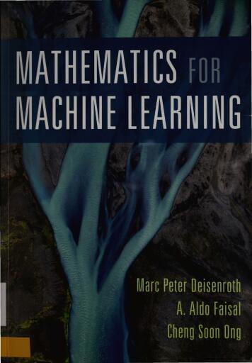 Mathematics for machine learning - Deisenroth, Marc Peter