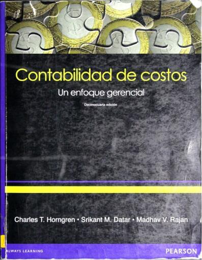 Contabilidad de costos : un enfoque gerencial - Biblioteca...