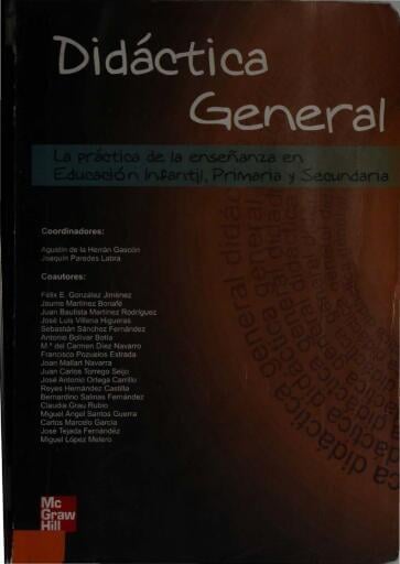 Didáctica general : la práctica de la enseñanza en educación...