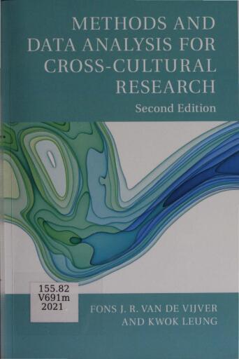 Methods and data analysis for cross-cultural research