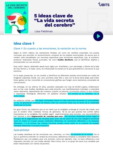 5 ideas clave de “La vida secreta del cerebro” de Lisa...
