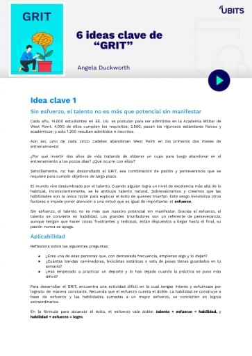 6 ideas clave de “GRIT” de Angela Duckworth