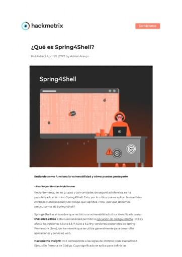 ¿Qué es Spring4Shell? - Ideas de libros - Ubits
