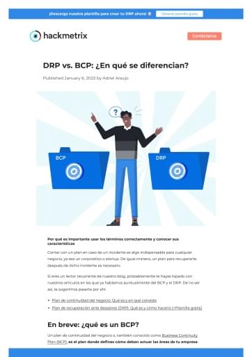 DRP VS BCP ¿En qué se diferencian? - Ideas de libros - Ubits