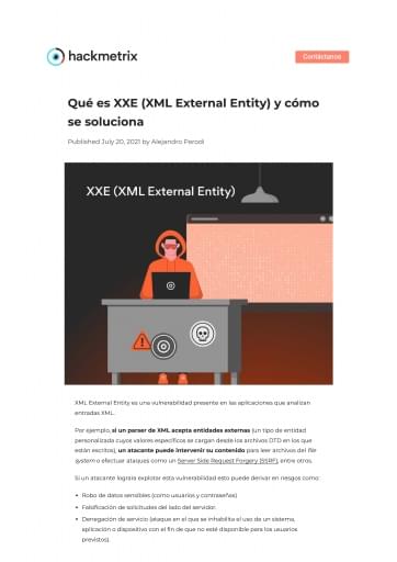 Qué es XXE (XML External Entity) y cómo se soluciona - Ideas...