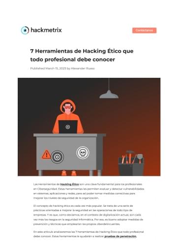 7 herramientas de hacking ético que todo profesional...