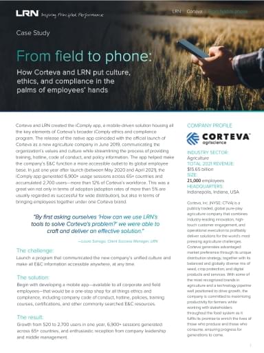 Case study Corteva