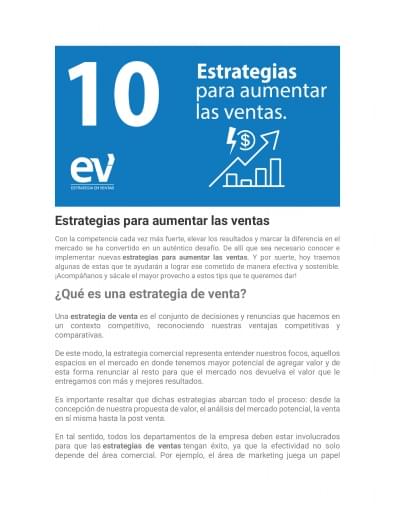Estrategias para aumentar las ventas - Ideas de libros - Ubits
