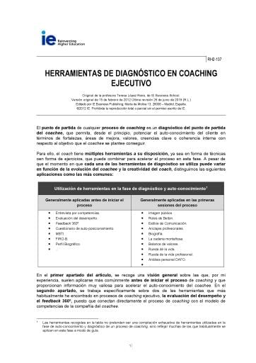Herramientas de diagnóstico en coaching ejecutivo
