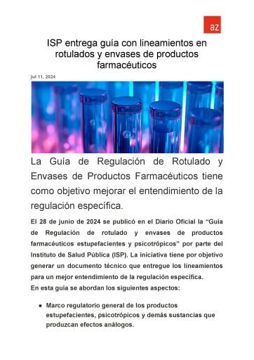ISP entrega guía con lineamientos en rotulados y envases...