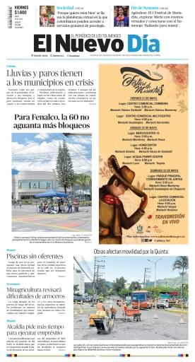 21 05 2021 Portada El Nuevo Día - Diario El Nuevo Día