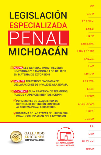 Legislación Especializada Penal de Michoacán 2026