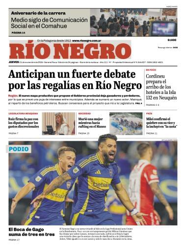 21-11-2024 Diario - Edición Digital Diario Río Negro