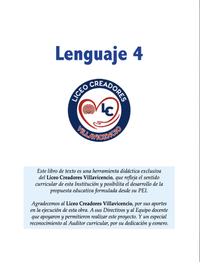 TAC Liceo Creadores Lenguaje 4 2024 - Libros y Libros