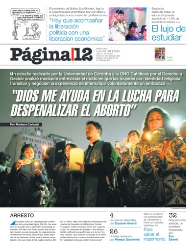22 De Abril 2019 Página 12 Versiones En Pdf