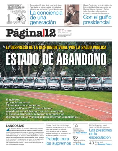 15 de Abril 2020 - Página/12 - Versiones en PDF