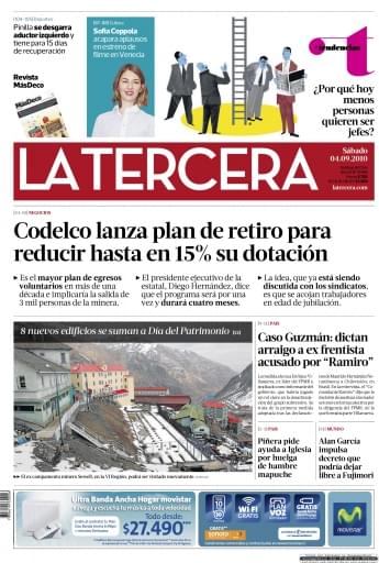 04-09-2010 La Tercera - Papel Digital La Tercera