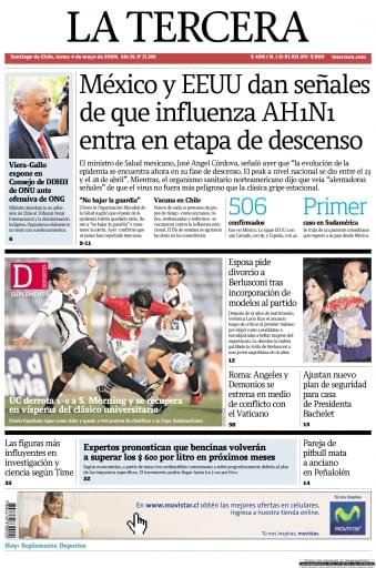 04-05-2009 La Tercera - Papel Digital La Tercera