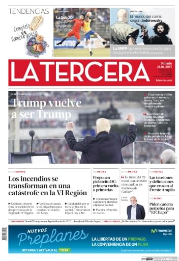21-01-2017 La Tercera - Papel Digital La Tercera