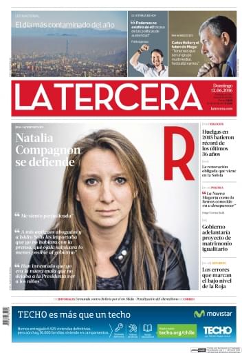 12-06-2016 La Tercera - Papel Digital La Tercera