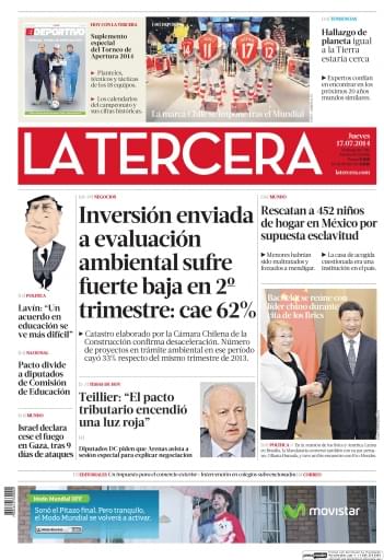 17-07-2014 La Tercera - Papel Digital La Tercera