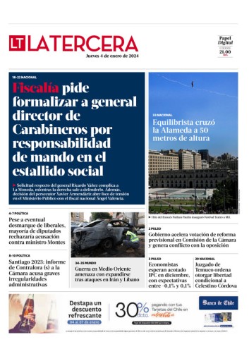 04-01-2024 La Tercera - Papel Digital La Tercera