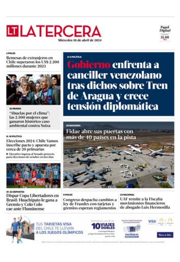 10-04-2024 La Tercera - Papel Digital La Tercera