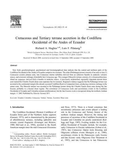 Cretaceous and tertiary terrane accretion in the Cordillera...