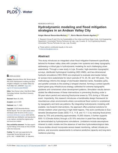 Hydrodynamic modeling and flood mitigation strategies in...